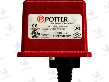 Công tắc áp suất Potter PS-40, 40 psi, PCCC, Van Khô