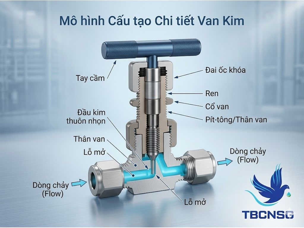 Van Kim (Needle Valve): Cấu Tạo, Nguyên Lý và Cách Chọn Chuẩn